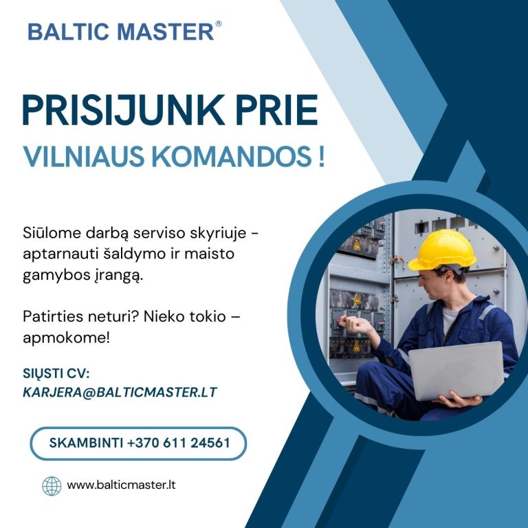 BALTIC MASTER. Šaldymo ir maisto gamybos įrangos aptarnavimas – VIKO ...